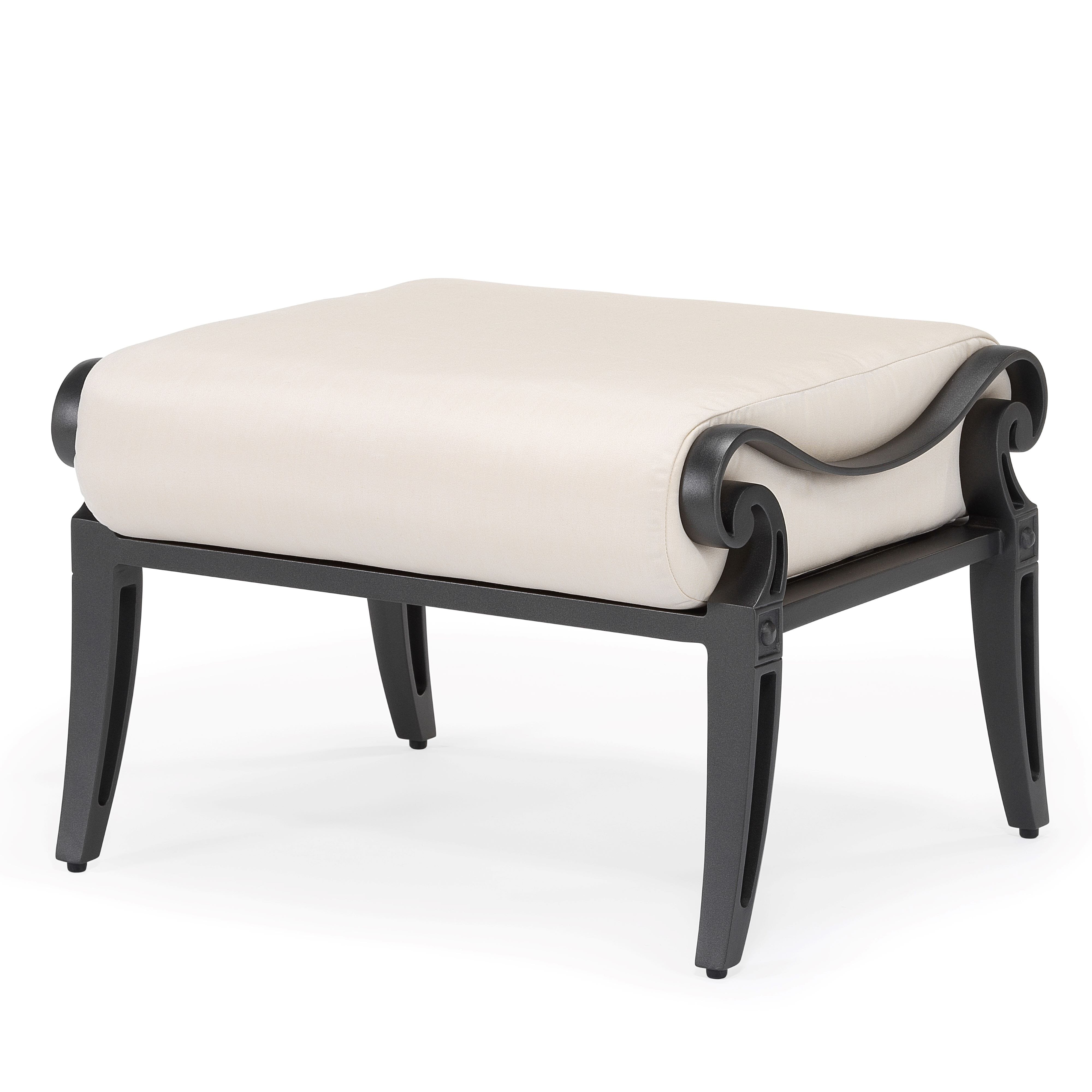 Scroll Outdoor Ottoman | Traditional Garden Design
